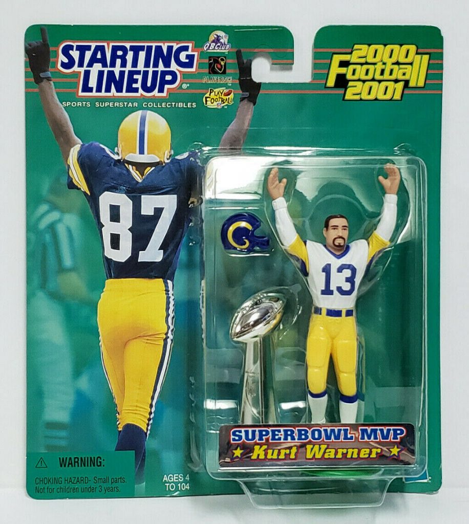 Kurt Warner w/ Trophy - 2000 NFL Football - Starting Lineup Figures